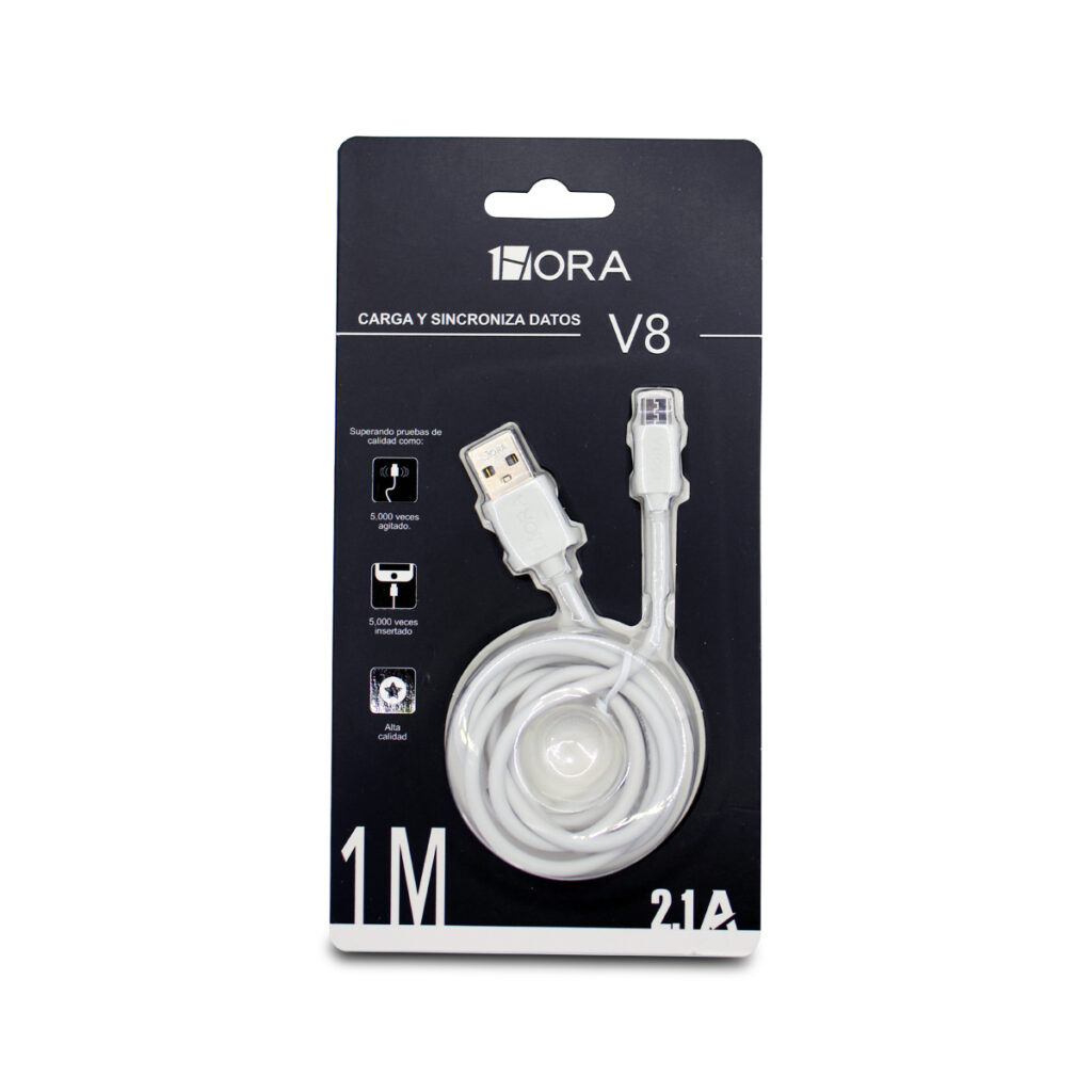 Cable V8 de 1Metro, Carga de 2.1 Amperios 1Hora CAB177 - Playbox ...