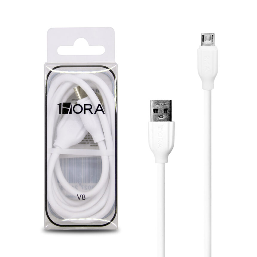 Cable Micro USB 1HORA V8 1m 1Hora CAB186 - Playbox Electronics