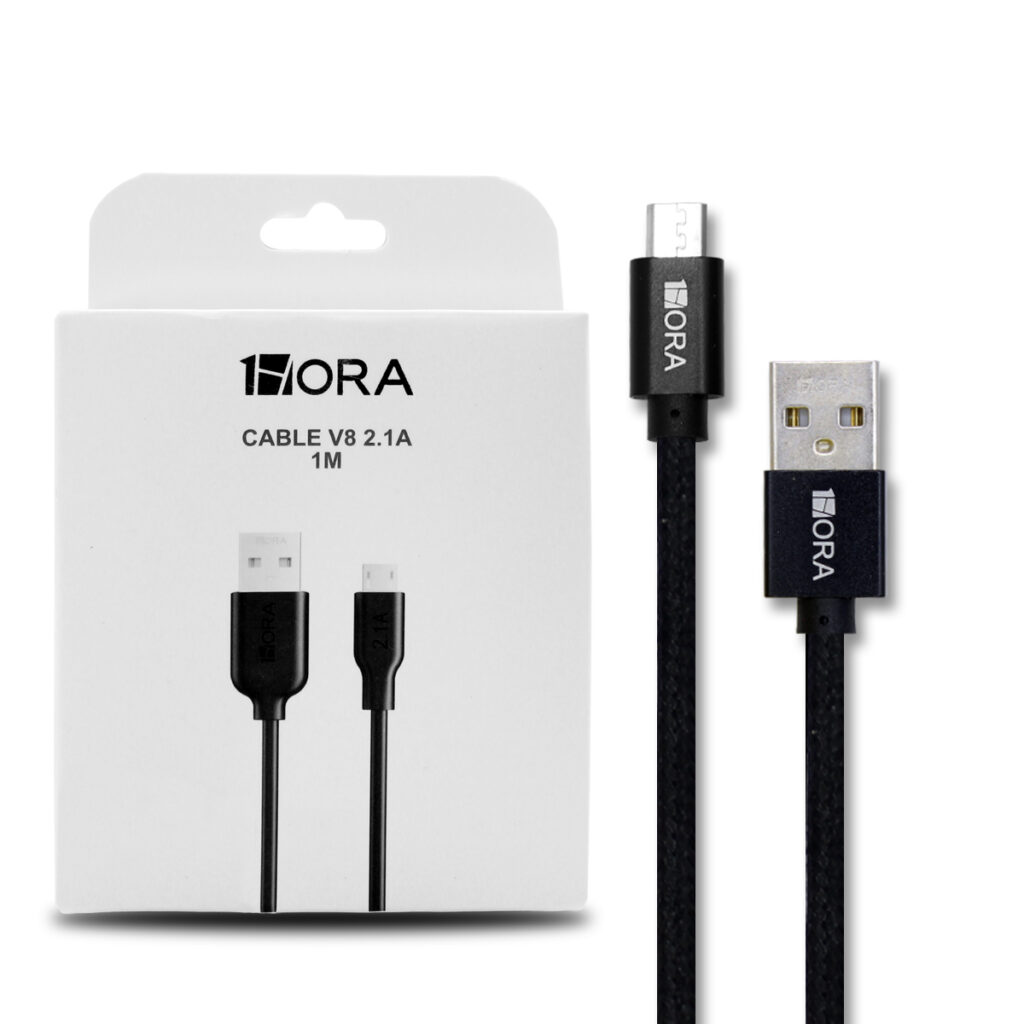 Cable 3 en 1 V8/Tipo C/Lightning de 2M con Cabezas Intercambiables Carga de 3A 1Hora CAB261 ...