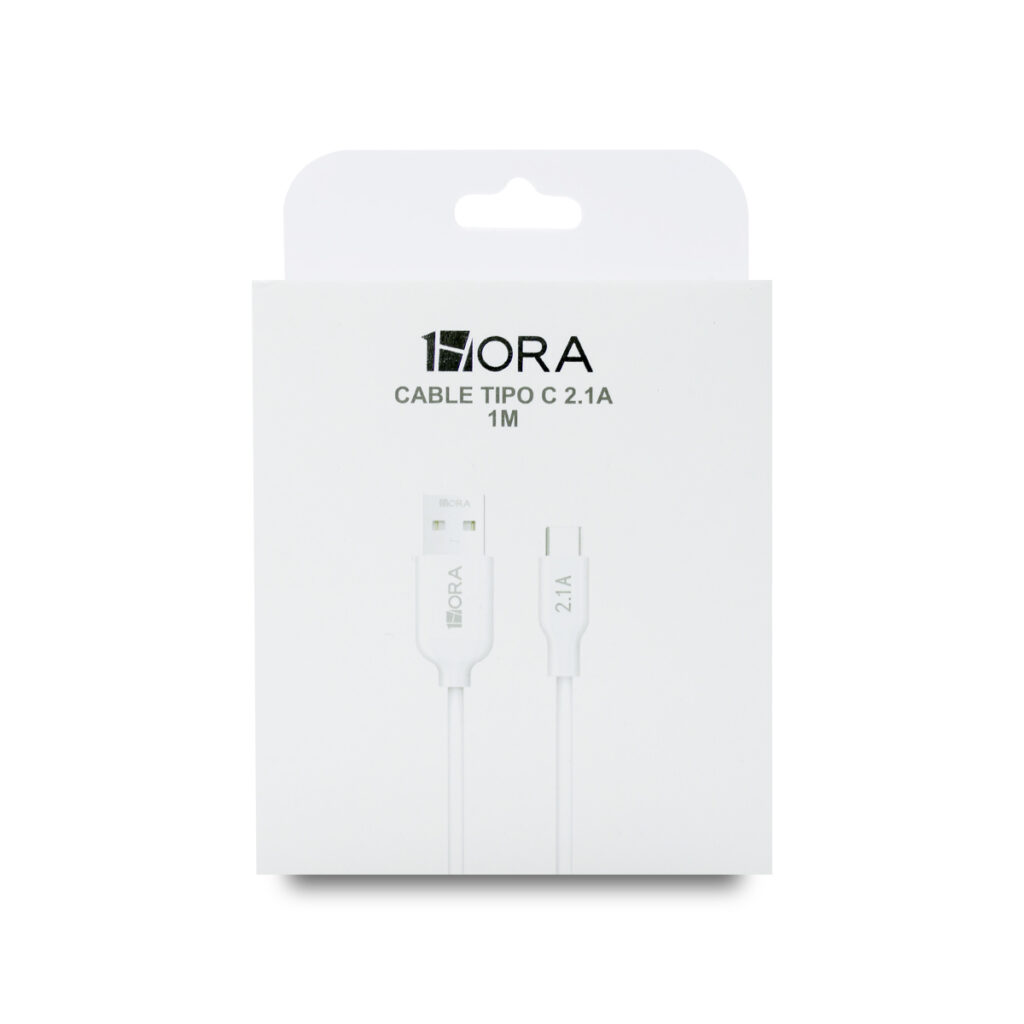 Cable USB-C de 1 metro 1Hora CAB237 - Playbox Electronics