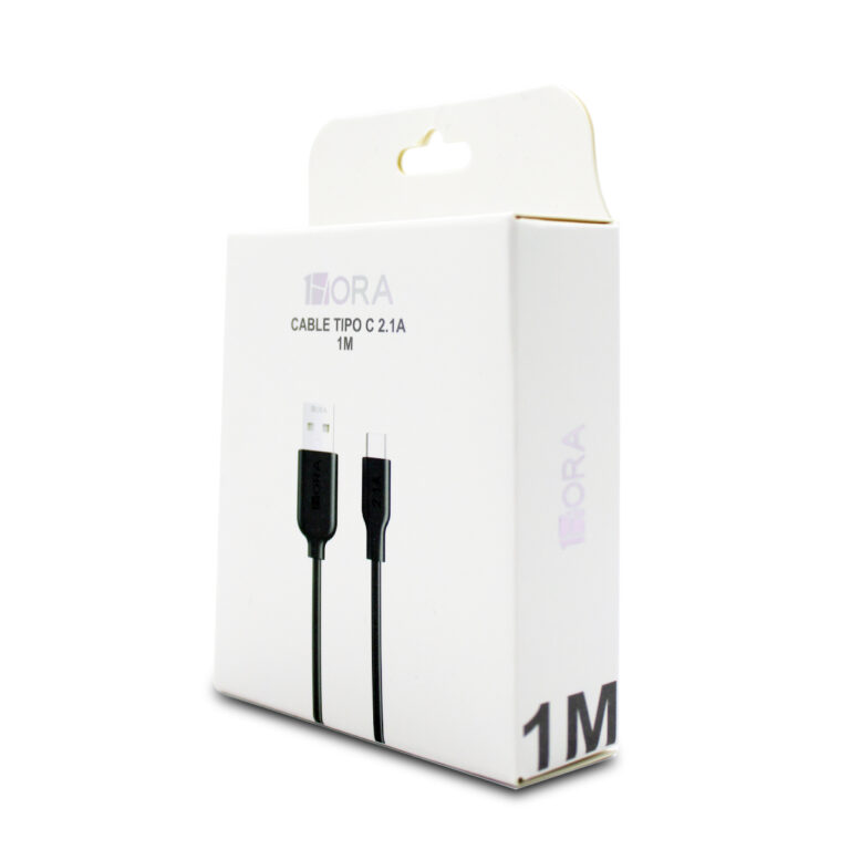 Cable USB-C de 1 metro 1Hora CAB237 - Playbox Electronics