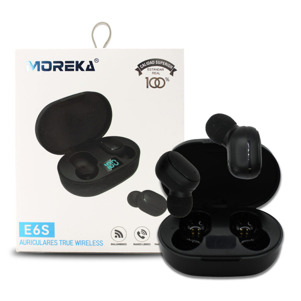 Auriculares Inalámbricos Bluetooth 5.0 Moreka E6S - Playbox Electronics
