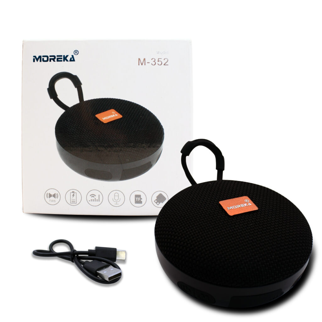 Bocina Bluetooth Portátil Redonda con Radio y Puertos SD y USB M352 - Playbox Electronics