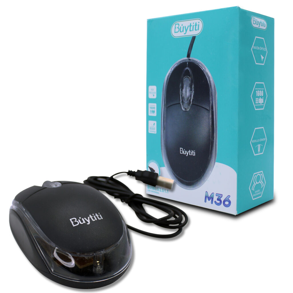 Mouse Óptico Alámbrico M36 - Playbox Electronics
