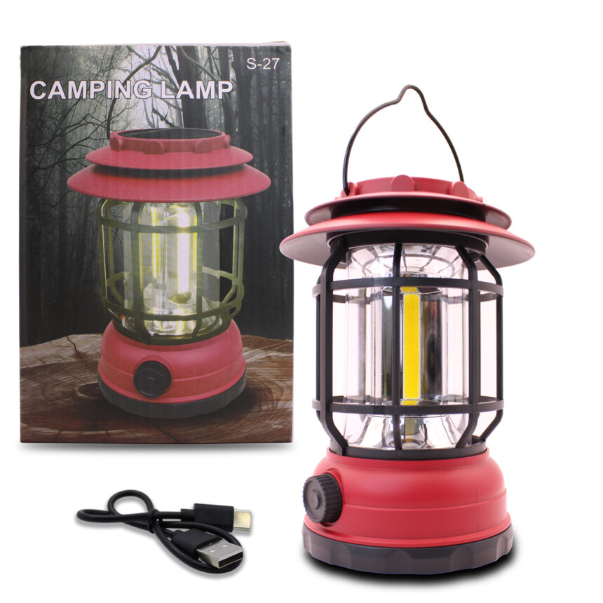 Lámpara LED Recargable para Acampar S27 - Playbox Electronics