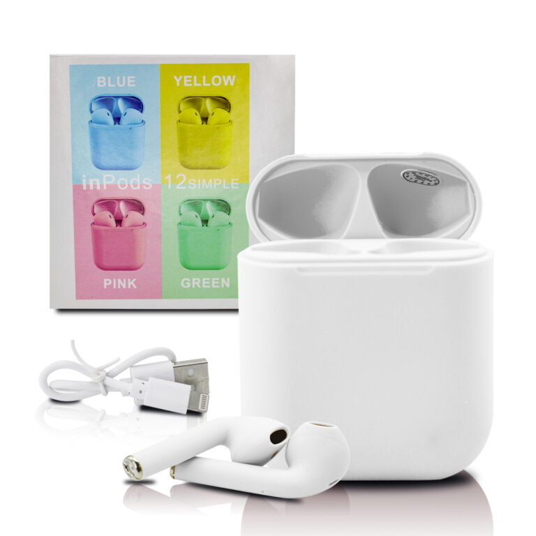 Audífonos Inalámbricos Bluetooth en Colores Variados inPods I12I ...