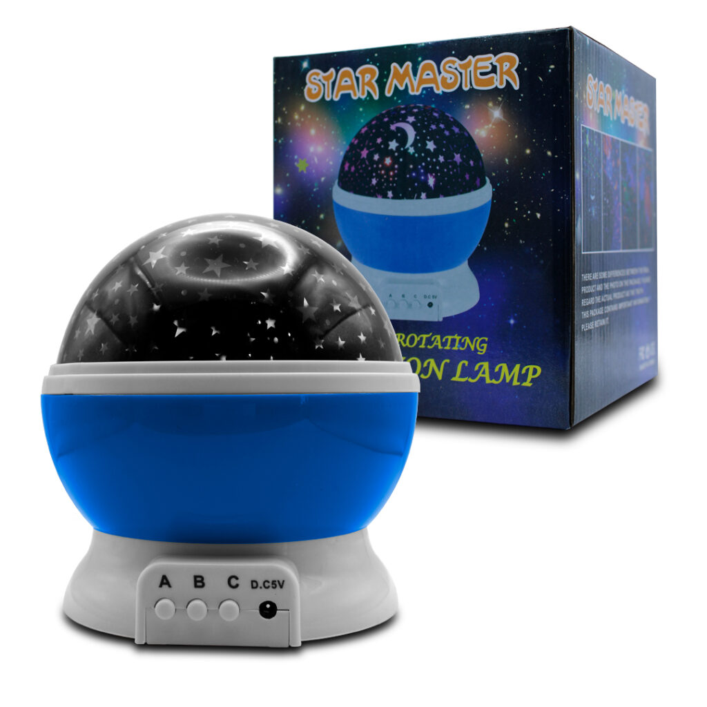 Proyector De Estrellas Giratorio Lampara De Noche Para Niños LED088 - Playbox Electronics