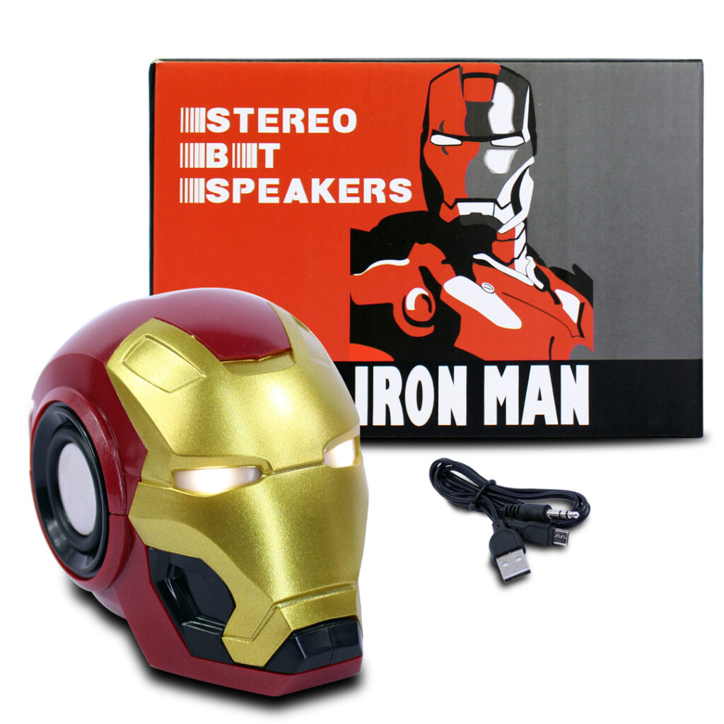 Bocina Bluetooth Casco Iron Man Avengers con Botones de Control y ...