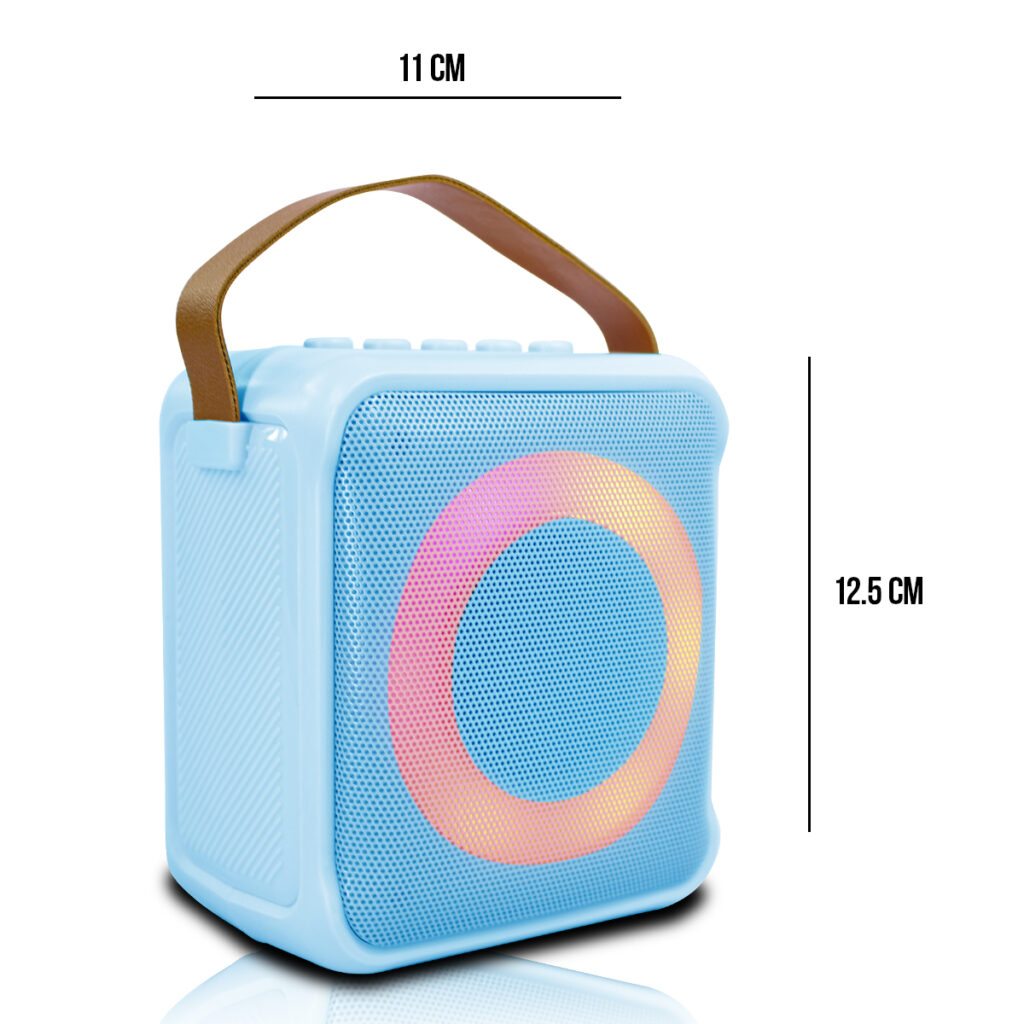 Bocina Inalámbrica Portátil para Karaoke, Cuadrado, con Micrófono Incluido WL391 - Playbox ...