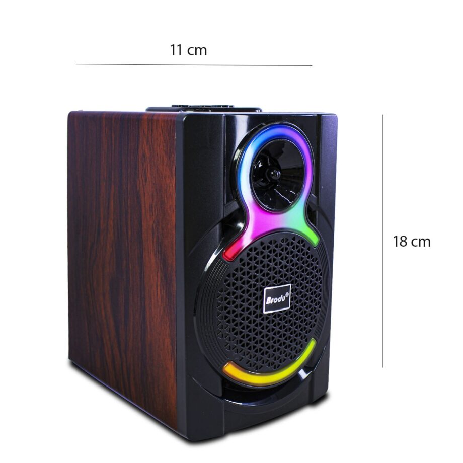 Bocina Bluetooth De 4 Pulgadas Con Luz Led Bts-1825 - Playbox Electronics